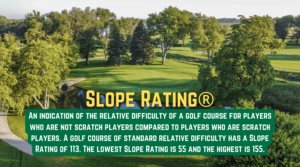Course Rating vs. Bogey Rating vs. Slope Rating