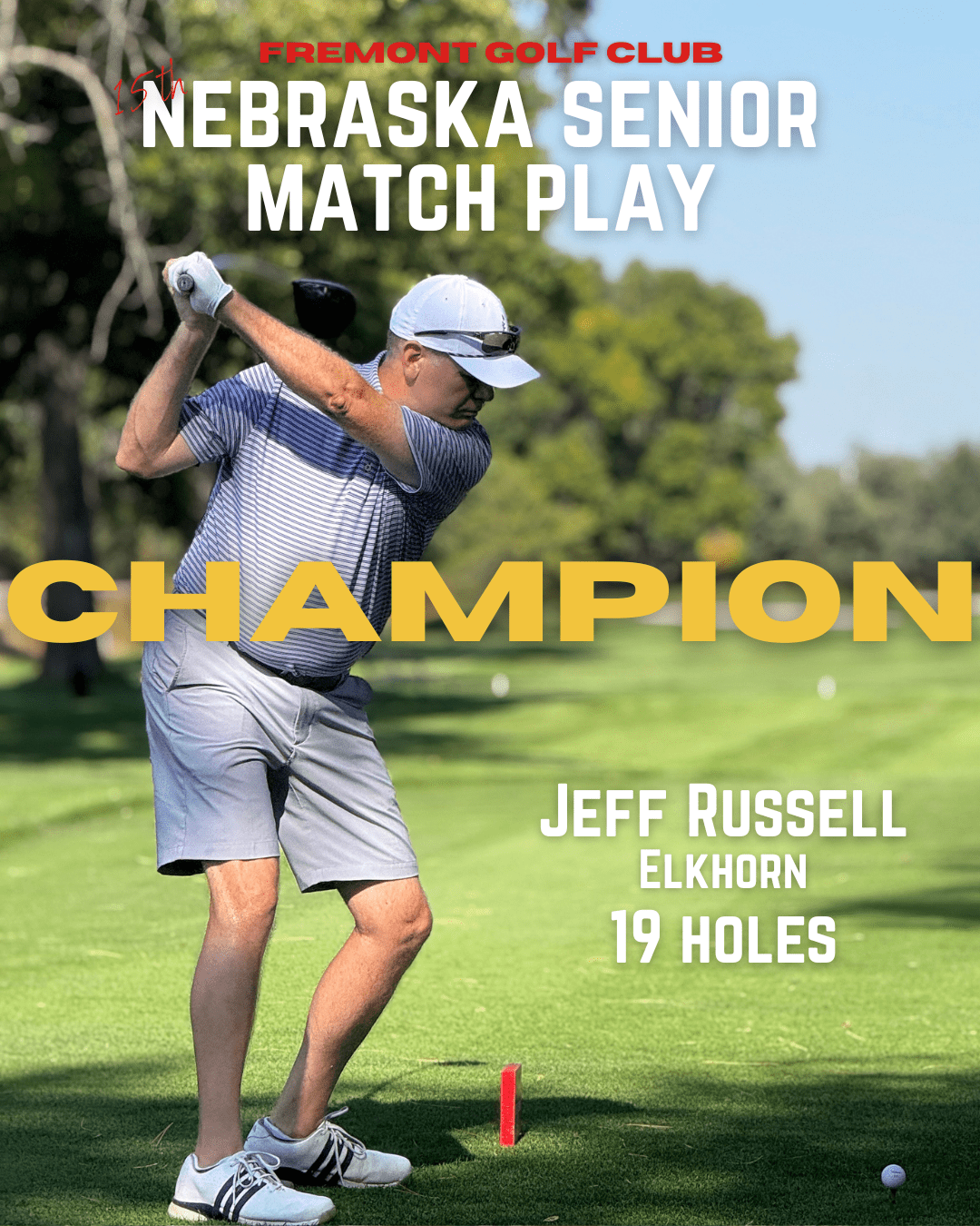 Russell Triumphs at Home Club to Win Nebraska Senior Match Play